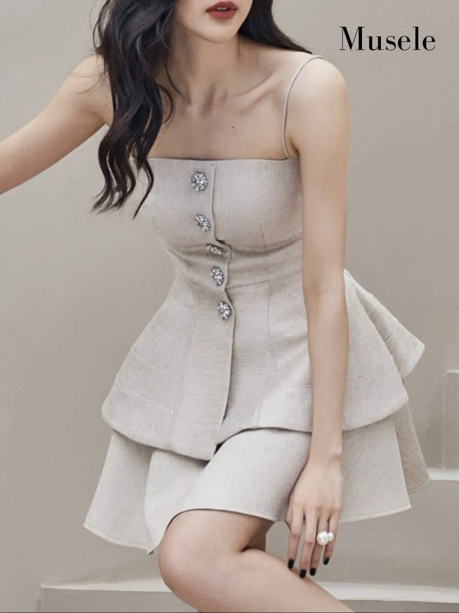 ツイードライクペプラムセットアップ[m127] – Musele